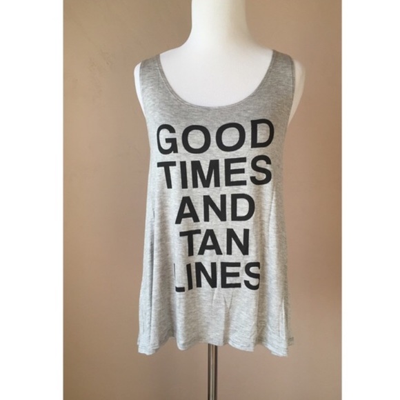 Boutique | Tops | New Good Times Tan Lines Tank | Poshmark